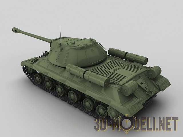 3D модель – Советский тяжёлый танк ИС-3