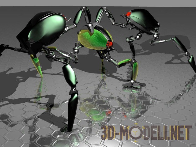 3D модель – Трехногий робот Tripod