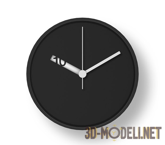 3d модель Настенные часы Extra Normal Wall Clock от Ross Mcbride