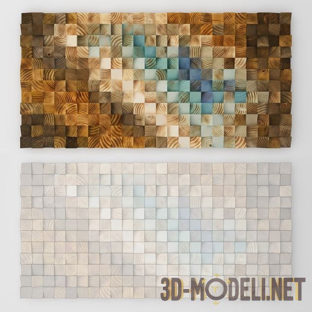 3D модель – Деревянное 3D-панно