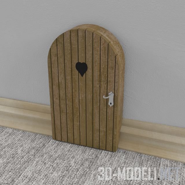 3D модель – Декоративная дверца для розетки