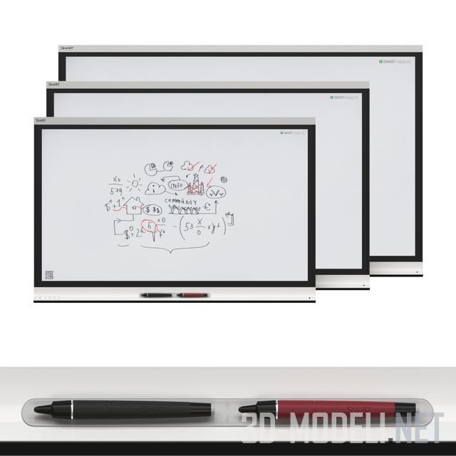 3D модель – Цифровая доска SMART KappIQ