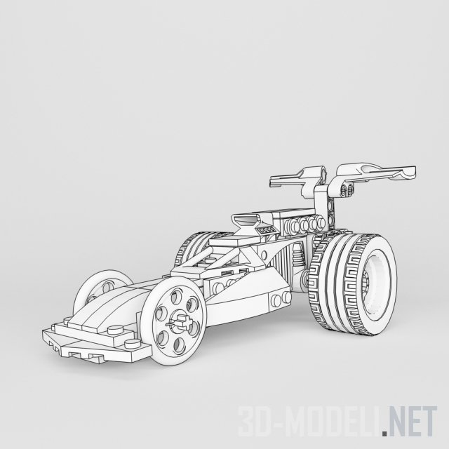 3D модель – Конструктор ЛЕГО Рейсерс 8667 Быстрые Колеса