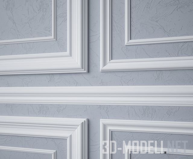 3D модель – Молдинг для декора стен