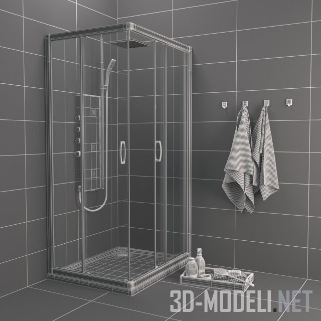 3D модель – Душевая кабина Radaway Premium Plus C