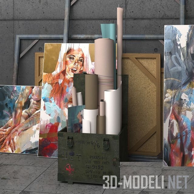 3D модель – Художественный сет