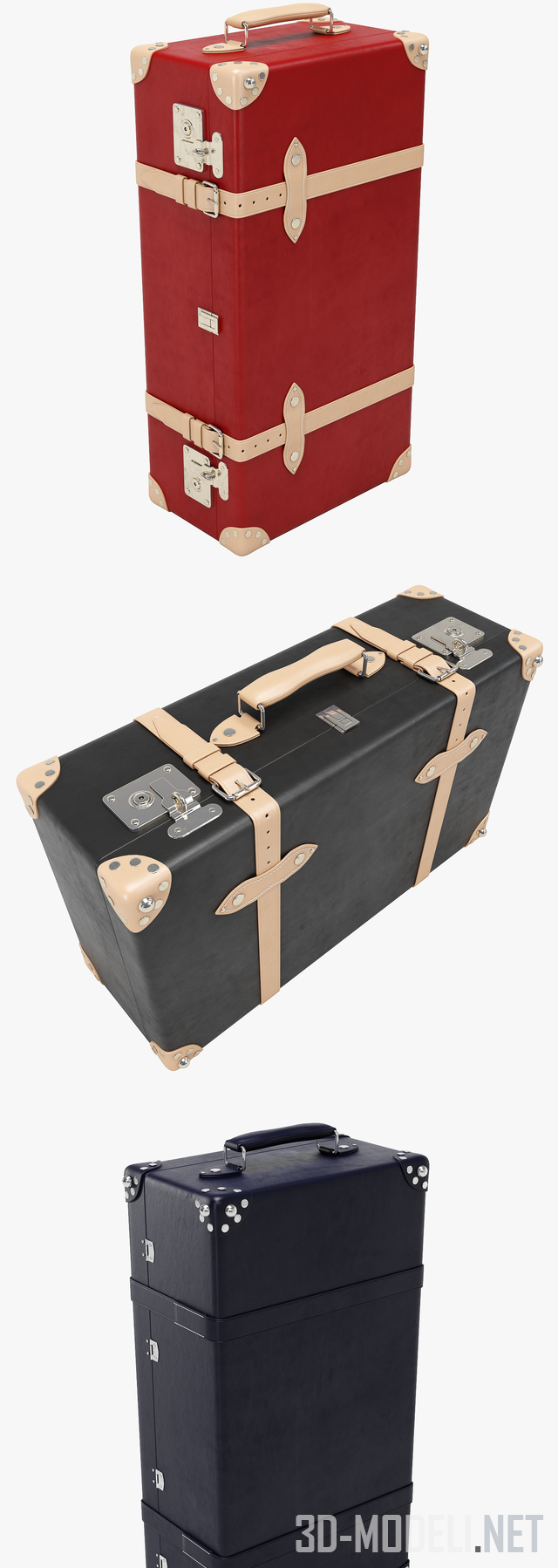3D модель – Чемоданы Globe Trotter