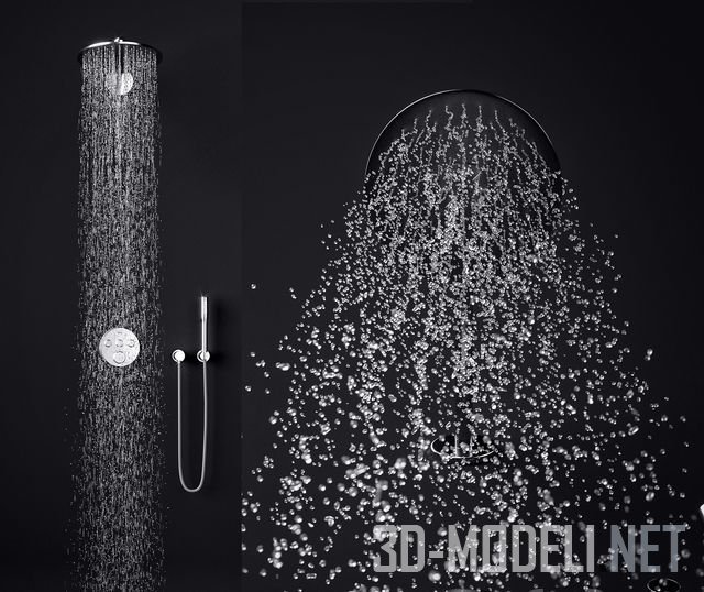 3D модель – Душевая система Grohe SmartControl