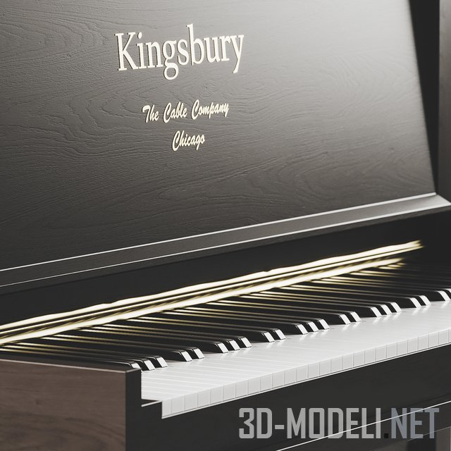 3D модель – Пианино Kingsbury