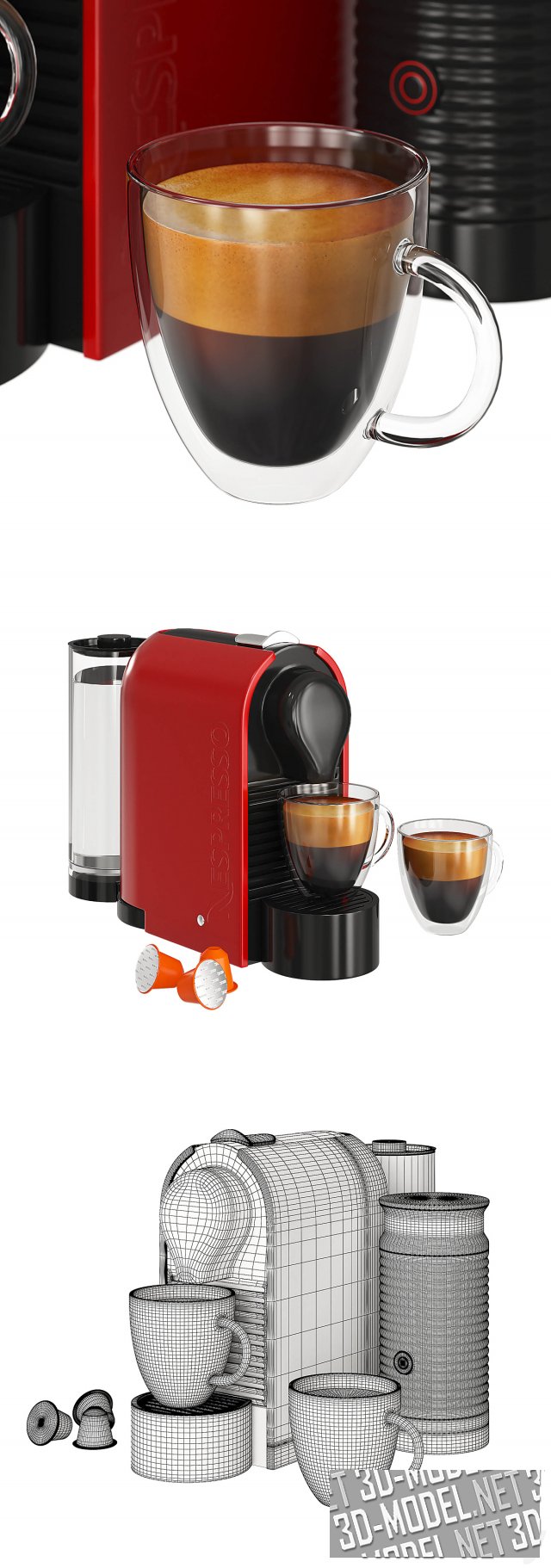 3D модель – Кофемашина Capsular Nespresso Krups
