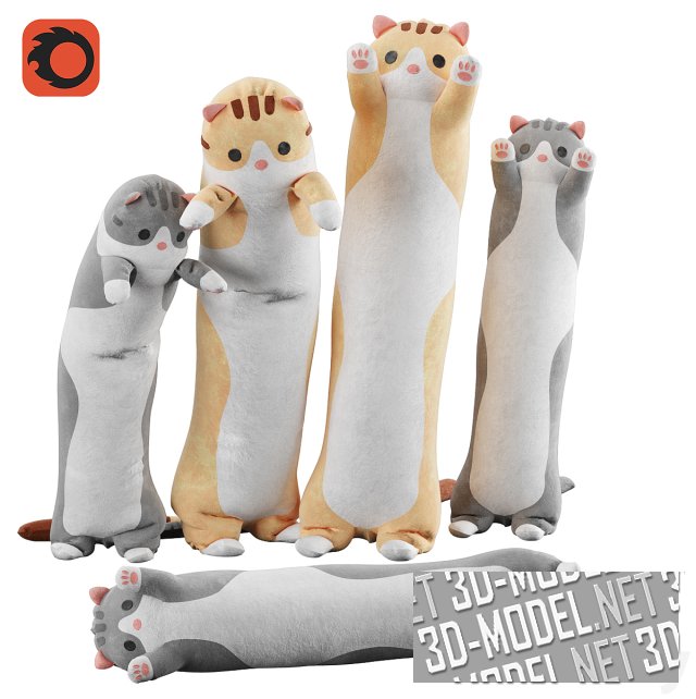 3D модель – Коты-игрушки