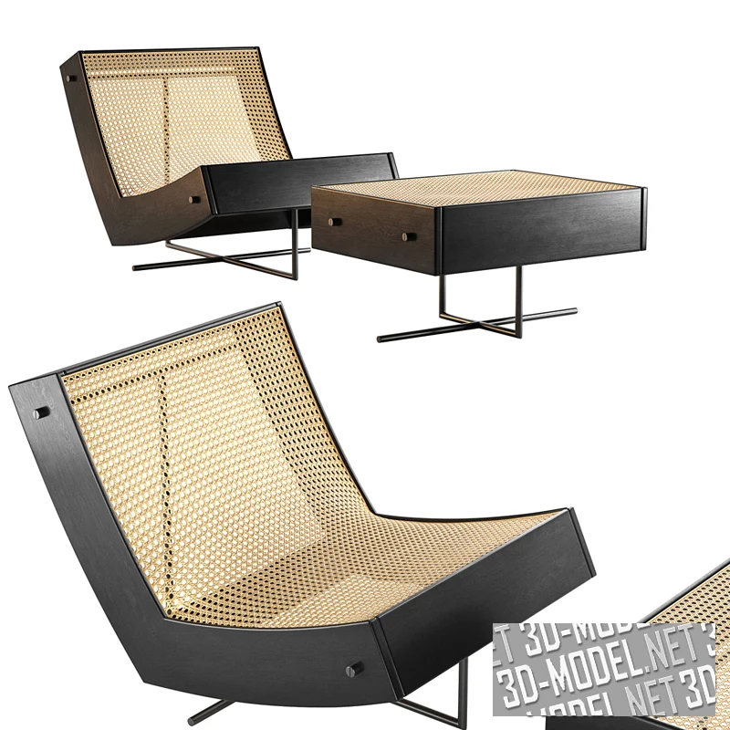 3D модель – Кресло 1stDibs Benjamin