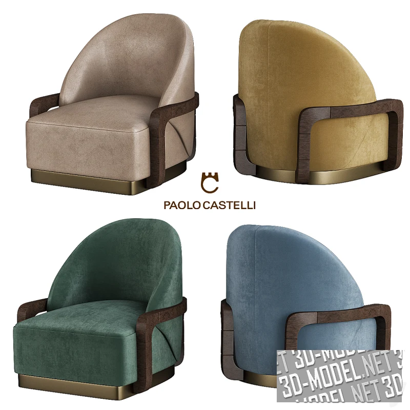 3D модель – Кресло Lady Peacock от Paolo Castelli