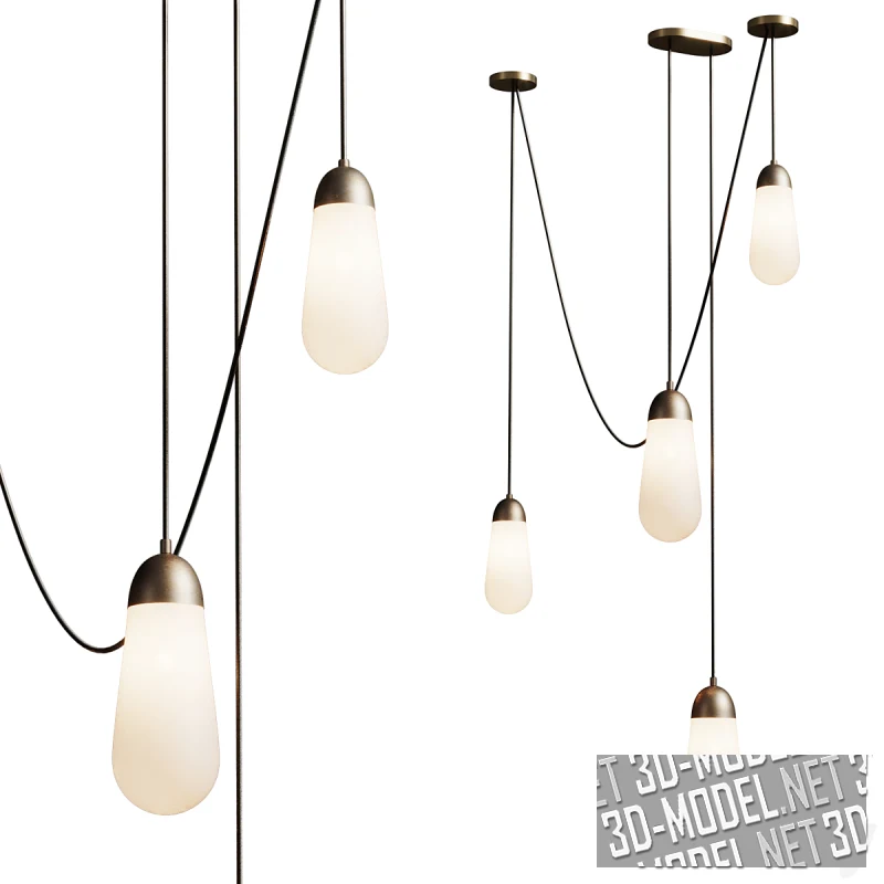 3D модель – Подвесной светильник Lariat